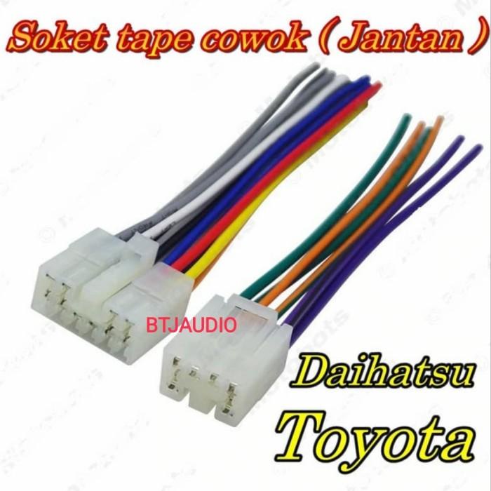 Jual Unit | Socket Soket Audio Male Untuk Tape Head Unit Original ...