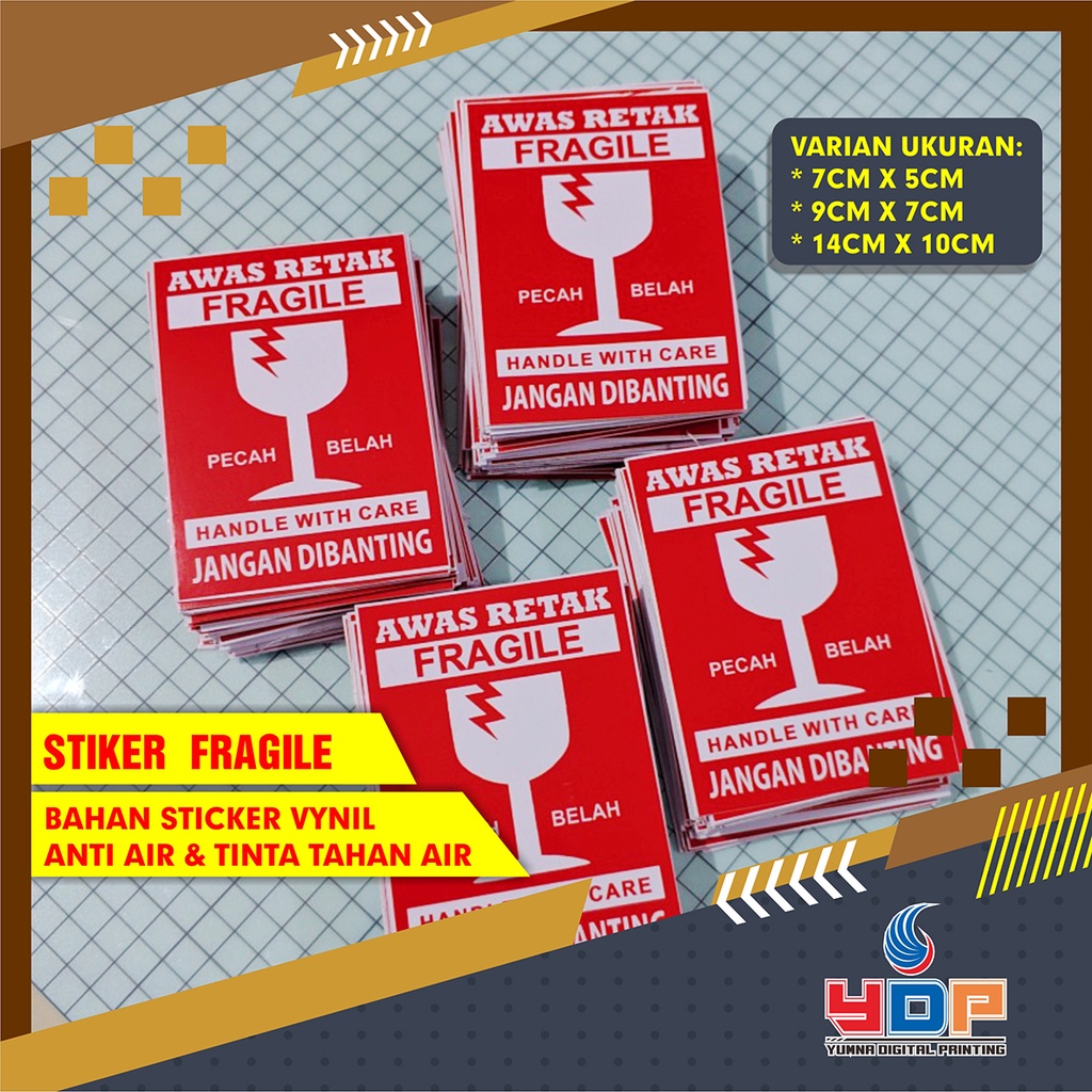 Jual Stiker Fragile, Sticker Fragile, Fragile, Fragil, Stiker, Sticker ...