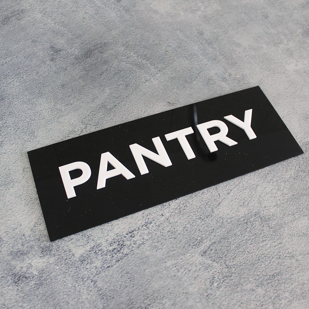 Jual Sign Signage Pantry Acrylic Hitam / Sign Acrylic Timbul | Shopee ...