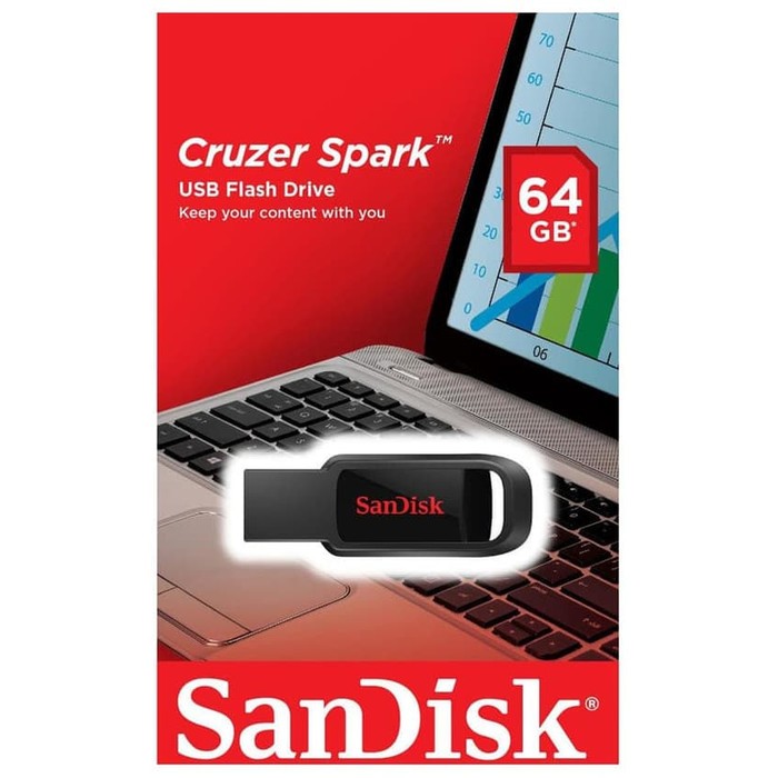 Jual Sandisk Flashdisk 64GB USB 2.0 FD 64 GB Cruzer Spark CZ61 Original | Shopee Indonesia