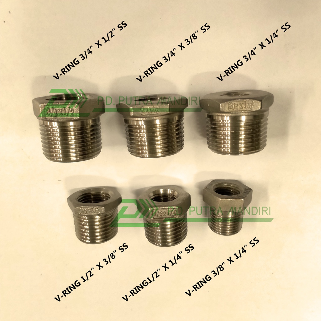 Jual V RING 1 1/4" x 3/4" - STAINLESS (Adaptor / Reducer) | Shopee ...