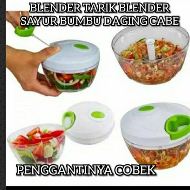 Jual Speedy Chopper Blender Sayur Daging Dan Buah / Blender Tarik ...