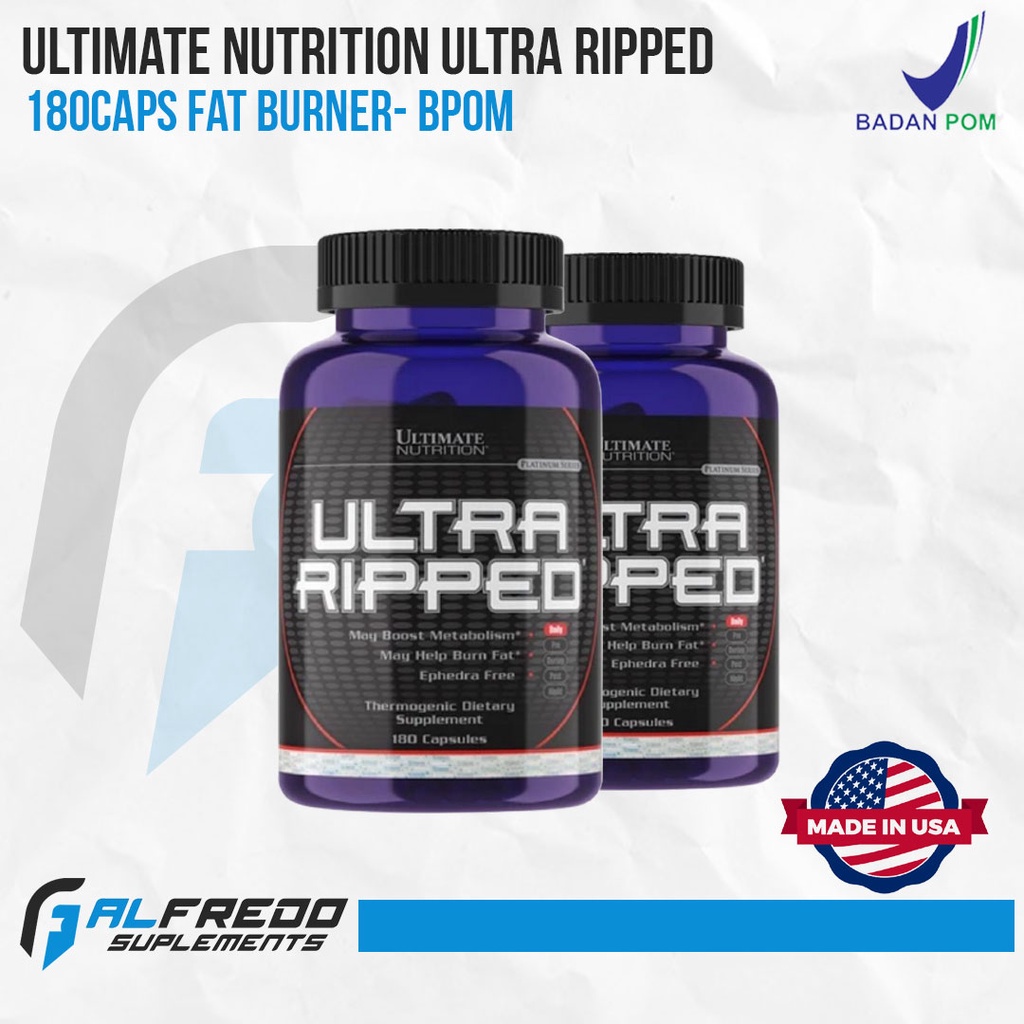 Jual Ultra Ripped 180 Capsul Fatburner Pembakar Lemak Ultimate