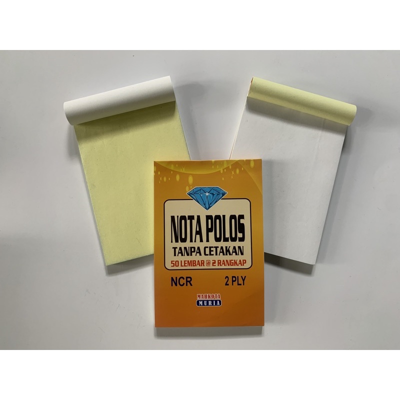Jual Nota Kosongan, Nota Polos, Nota NCR, Nota 2 Ply, Nota Kecil Tanpa ...