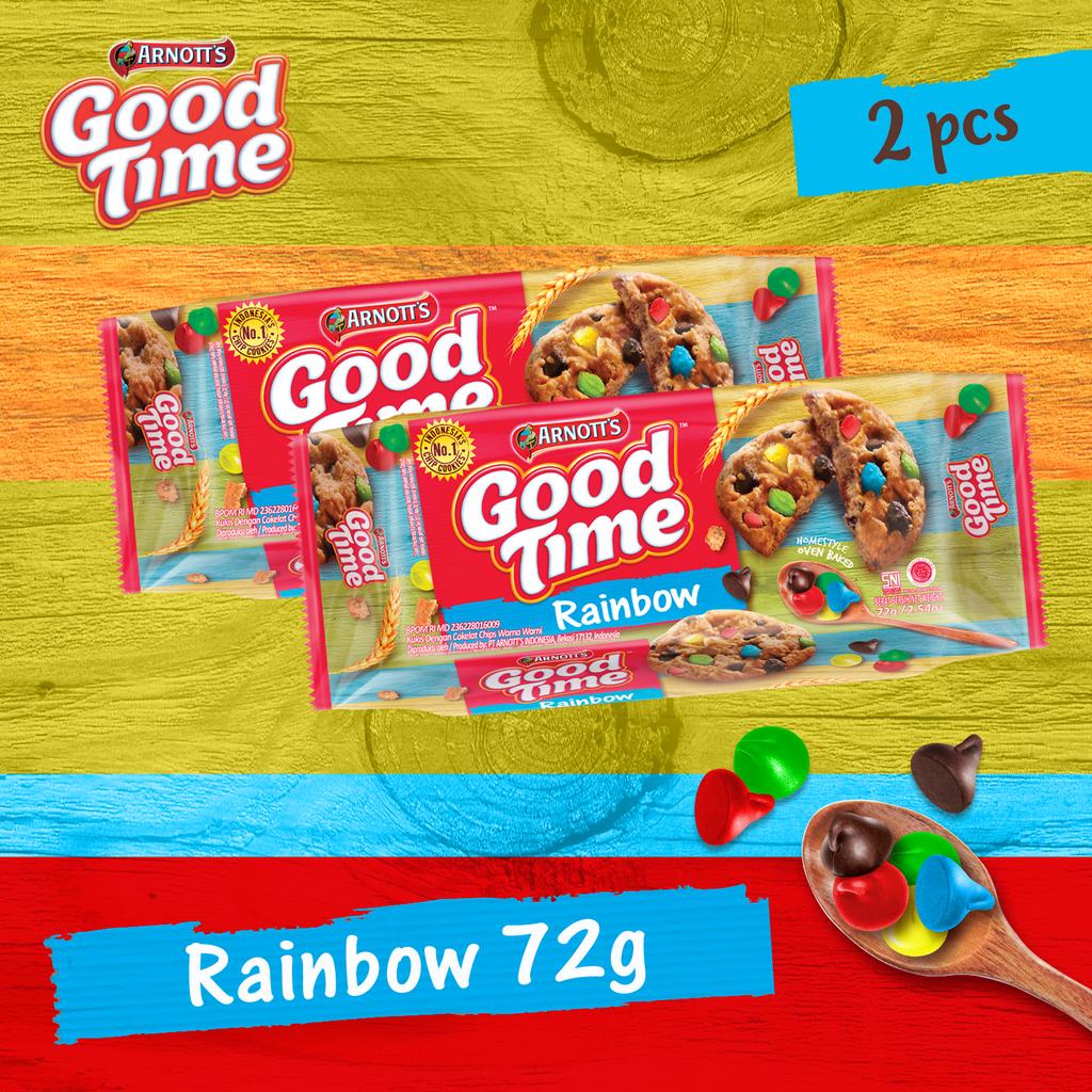 Jual Good Time Cookies Rainbow 2 x 72 gr | Shopee Indonesia