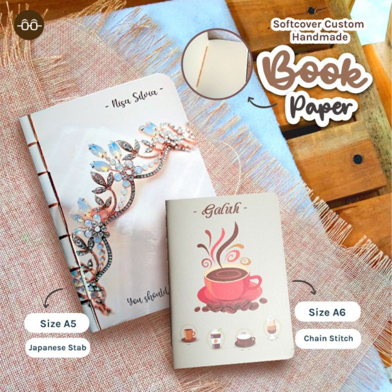 Jual BUKU Tulis CUSTOM NOTEBOOK Softcover A5 BOOKPAPER HVS HITAM SAMSON ...
