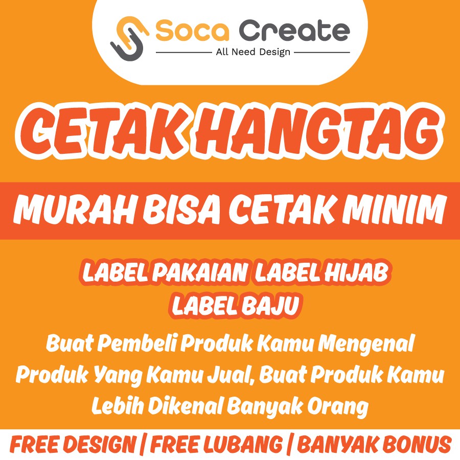 Jual Cetak Hang Tag - Label Baju - Label Pakaian Murah Bisa Cetak Minim ...