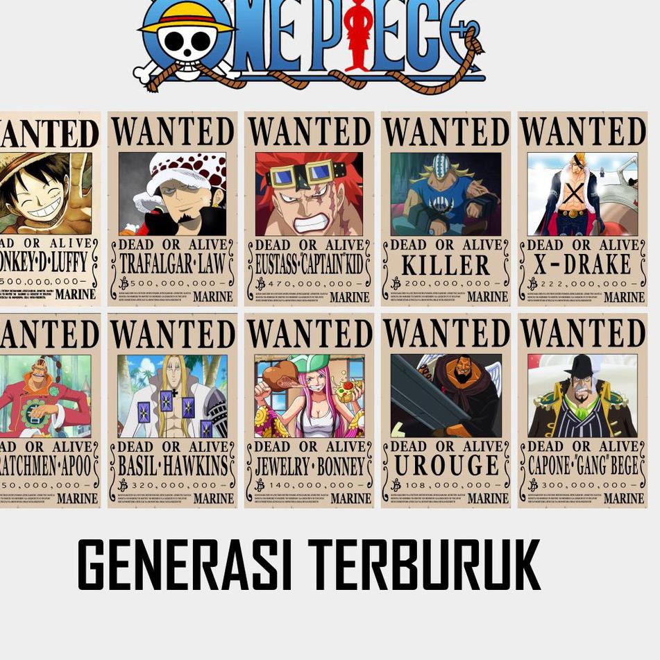Jual Spesial Terbatas POSTER ANIME BOUNTY ONE PIECE - POSTER BURONAN ...