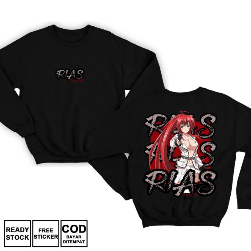 Jual SWEATER RIAS GREMORY HIGH SCHOOL DXD WAIFU ANIME MANGA RUNEAS ...