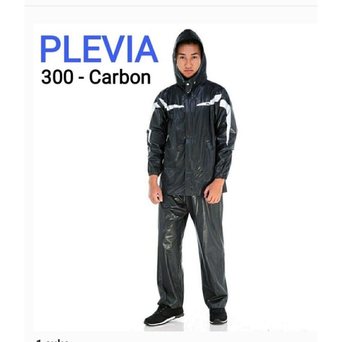 Jual Jas Hujan Plevia Carbon 300 Jaket Celana | Shopee Indonesia