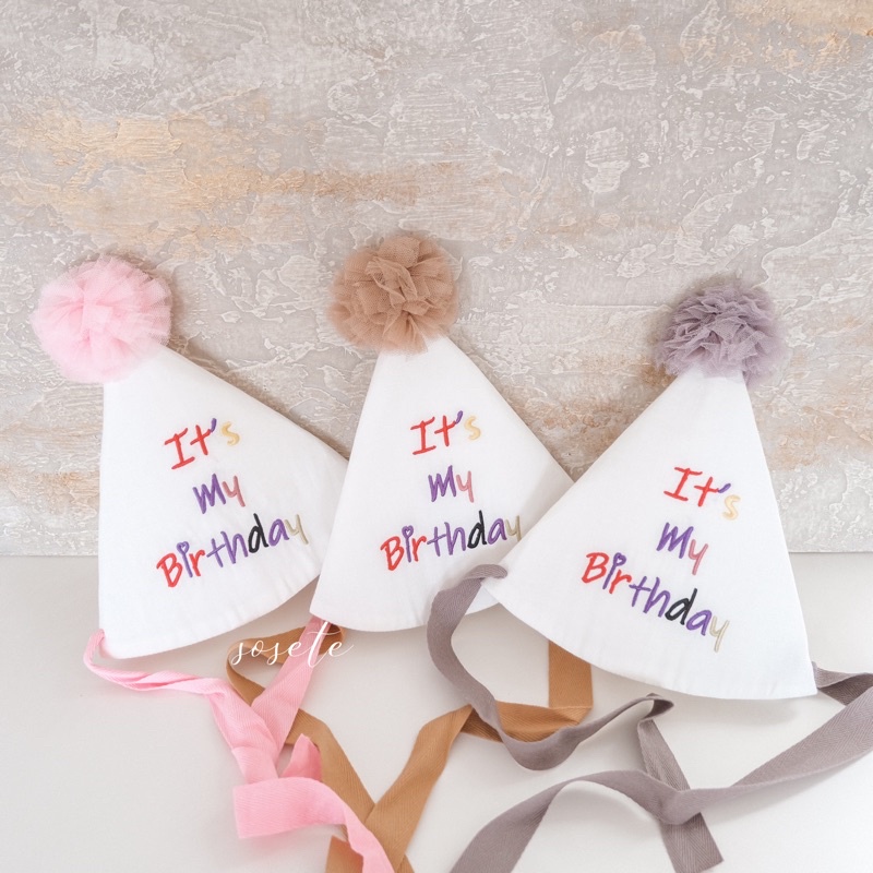Jual Little Sosete - It's My Birthday Hat *Topi Anak Ulang Tahun ...
