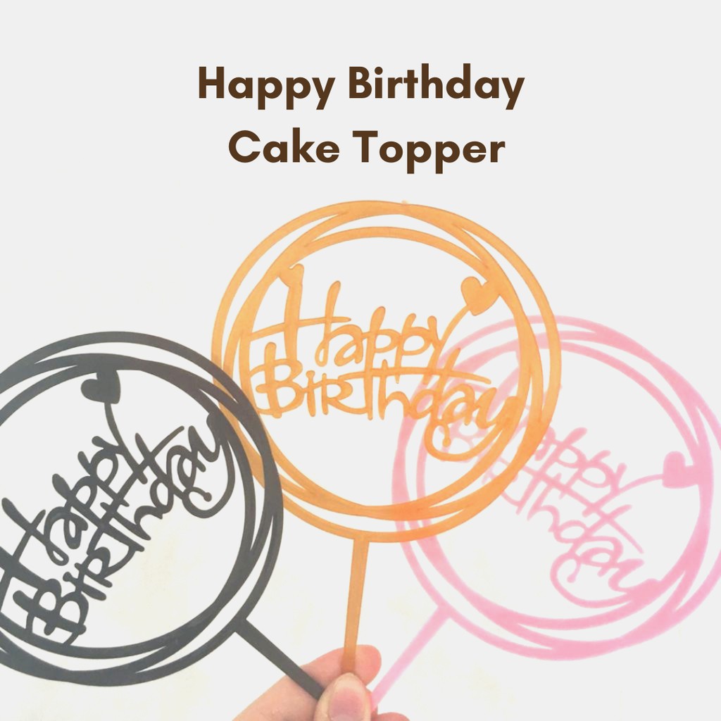 Jual Happy Birthday Cake Topper/ Hiasan Kue Ulang Tahun Ultah (1 PCS ...