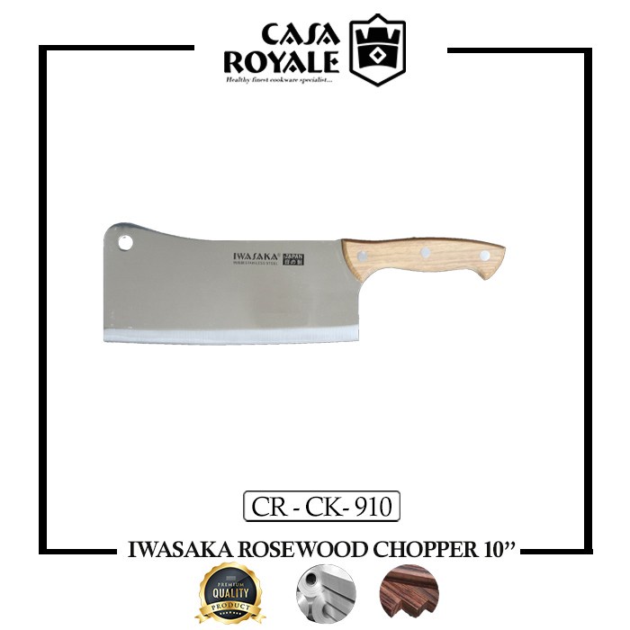 Jual PISAU DAGING IWASAKA GIANT CHOPPER 10" CR-CK-910 (PREMIUM QUALITY ...
