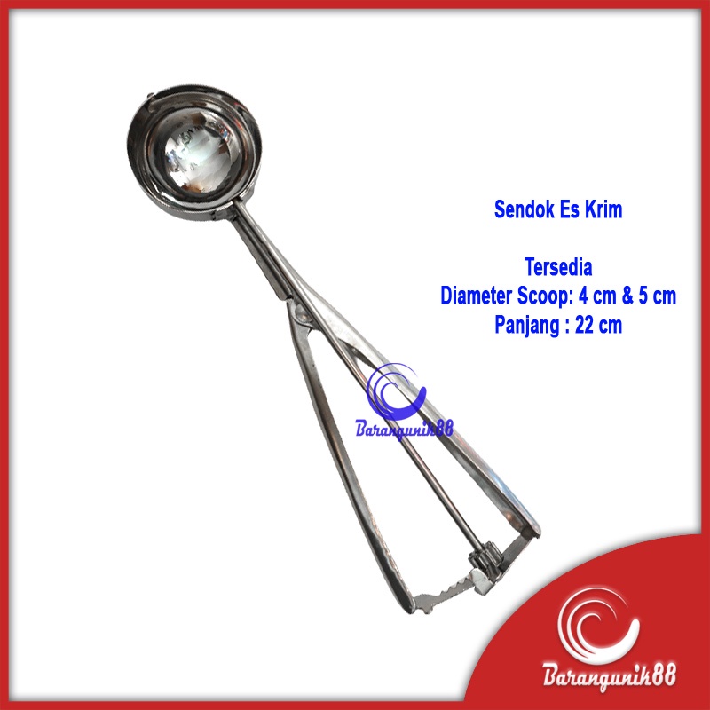 Jual Sendok Es Krim Ice Cream Scoop Stainless Steel Serbaguna | Shopee ...