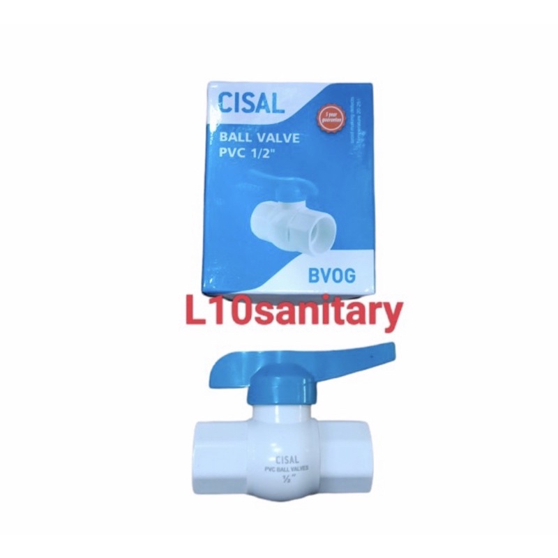 Jual Stop Kran PVC CISAL VPR 1/2” / Ballvalve PUTIH VPR 1/2 Inch ...