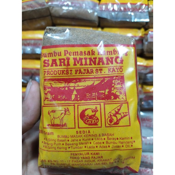 Jual Bumbu Kambing/sari minang/250Gram isi 4 bungkus/1kg/Bumbu bubuk ...