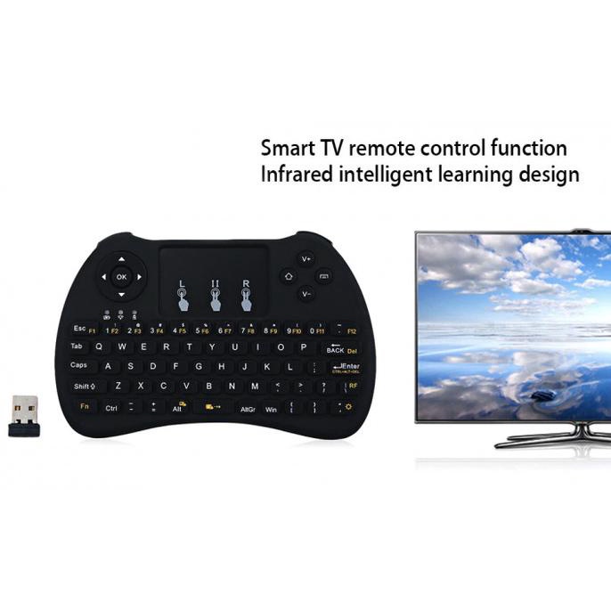 Jual H9-L Mini Hand-Held Wireless Qwerty Keyboard With Backlight ...