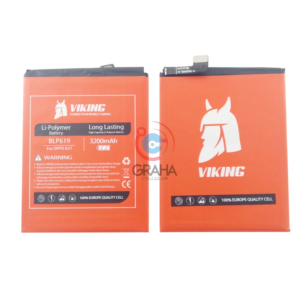 Jual BATERAI / BATTERY / BATRE OPPO A57 / A39 BLP619 VIKING DOUBLE ...