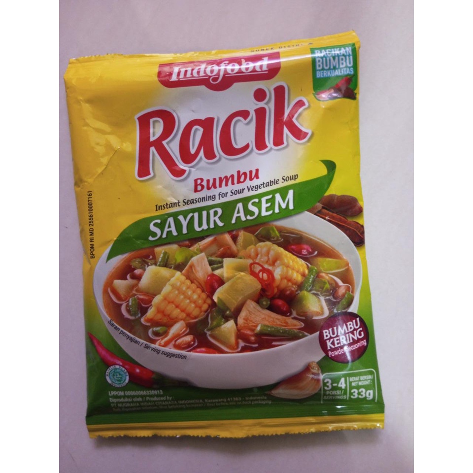 Jual INDOFOOD BUMBU RACIK 6 VARIAN TUMIS,SAYUR LODEH,NASI GORENG, SAYUR ...