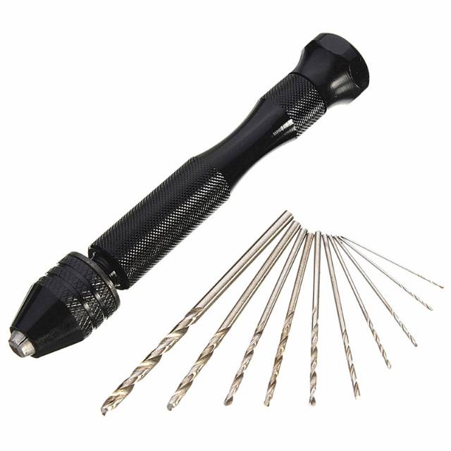 Jual Bor Tangan Manual HSS Twist Drills dengan 10 Mata Bor - 3003 ...