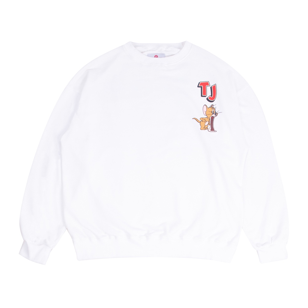 Jual TOM AND JERRY SHOCK CREWNECK - WHITE | Shopee Indonesia