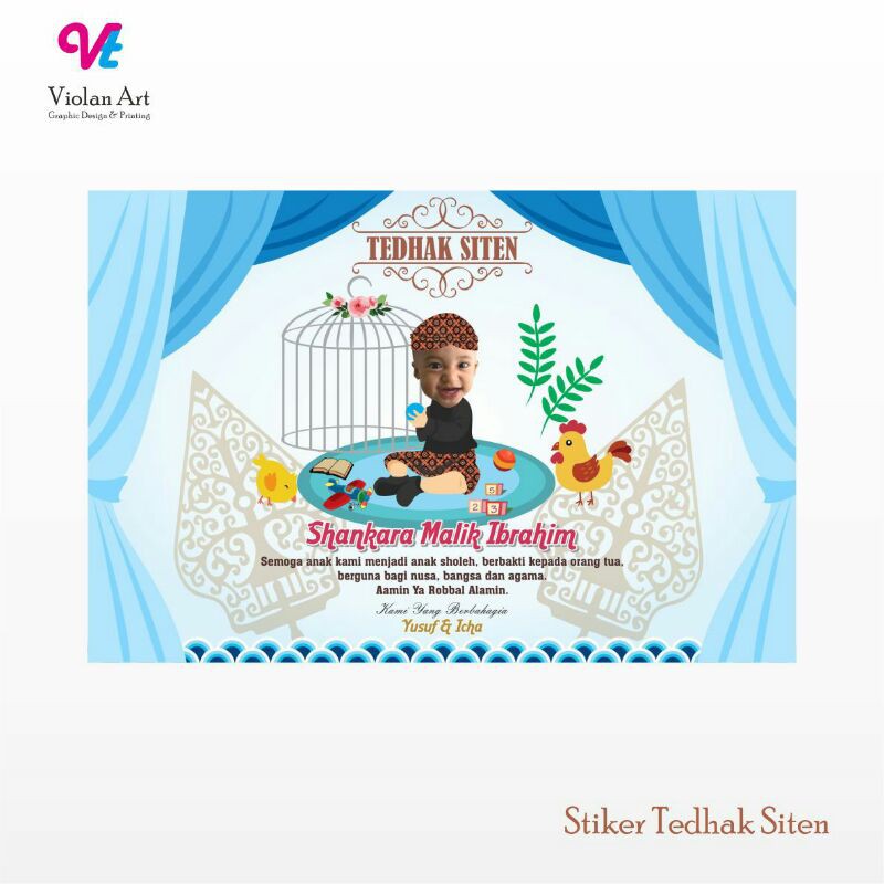 Jual Stiker Tedak Siten/Khitanan Kotak | Shopee Indonesia