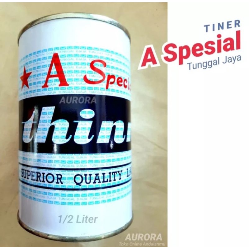 Jual Tiner A Special Tunggal Jaya Thinner Special Thiner setengah Liter ...