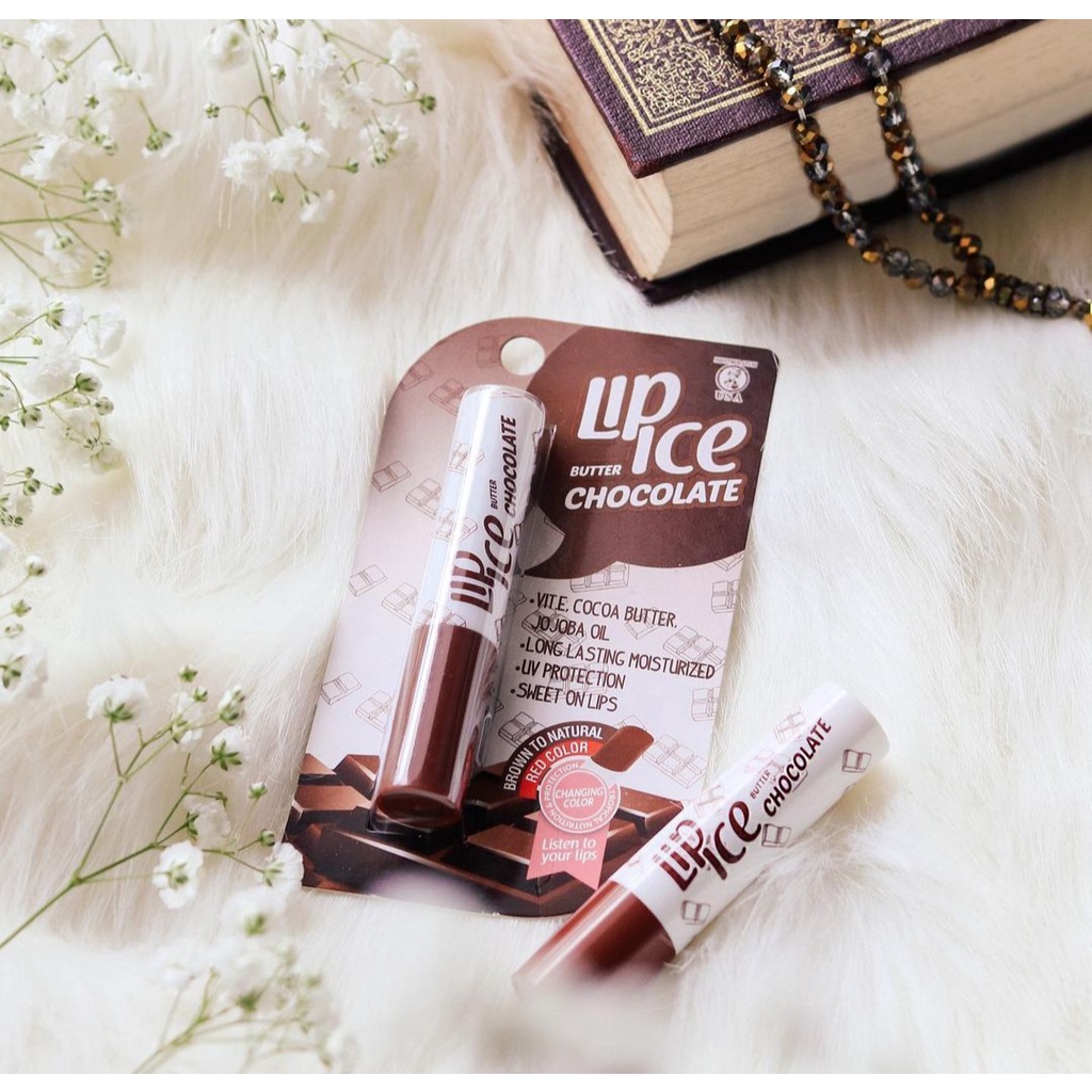 Jual LIP ICE Butter Ice Cream Changing Color Lip Balm Matcha ...