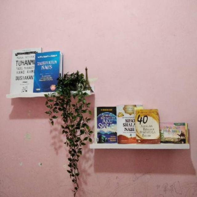 Jual Ambalan Asli kayu Rak Buku Rak Bunga Ukuran 50cm | Shopee Indonesia