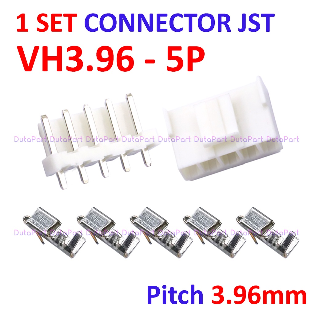 Jual 1 SET Connector JST VH3.96 - 5P - Male Female Pin Kaki Lurus 3.96mm | Shopee Indonesia