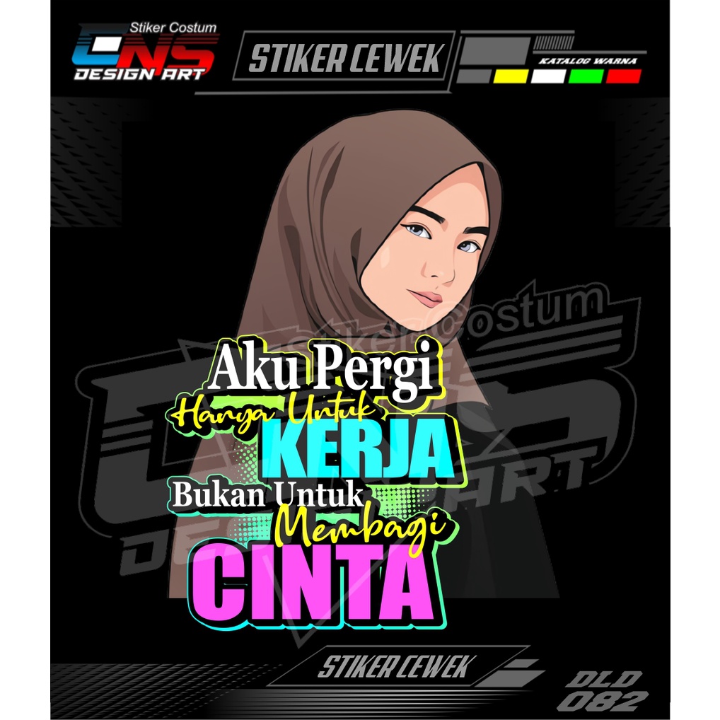 Jual Stiker decal motor - sticker mobil variasi cewek keren - Sticker ...