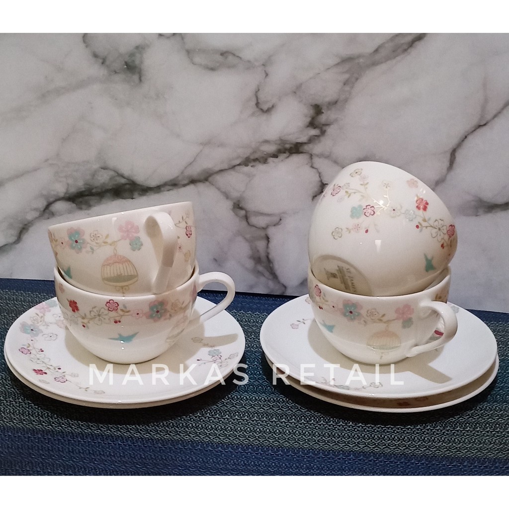 Jual Tableware Saint James Bird Cage Cup Saucer (1 Set) | Shopee Indonesia