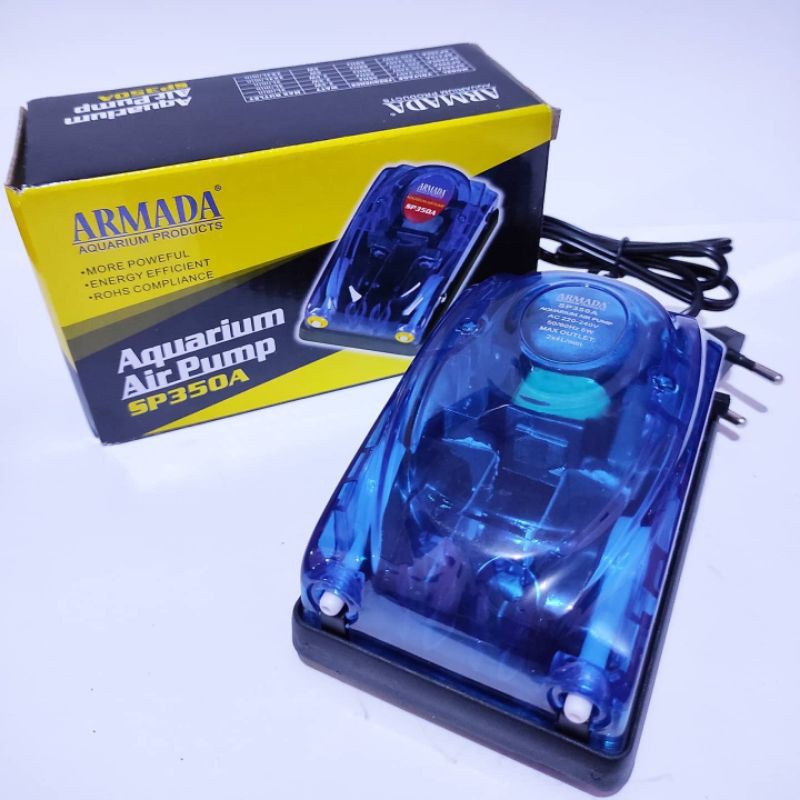 Jual Pompa Aerator Pompa Gelembung Udara Aquarium 2 Lubang Armada ...