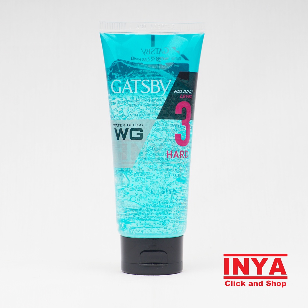 Jual GATSBY WG WATER GLOSS HARD LEVEL 3 HAIR GEL 100gr | Shopee Indonesia