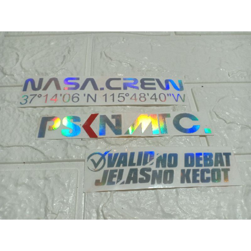 Jual Sticker stiker paket nasa pskn valid hologram | Shopee Indonesia