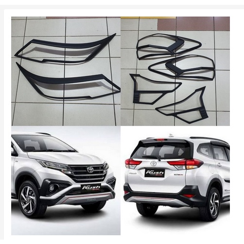 Jual garnish lampu depan dan belakang hitam ALL NEW RUSH dan TERIOS 2018 sampai 2022 | Shopee ...
