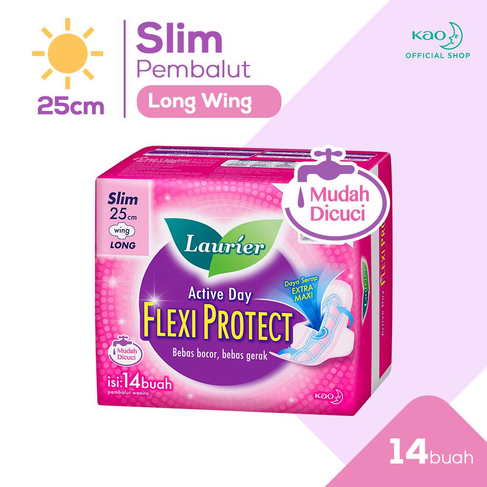 Jual Laurier Flexi Protect Pembalut Wnita Wing 25cm 14s | Shopee Indonesia