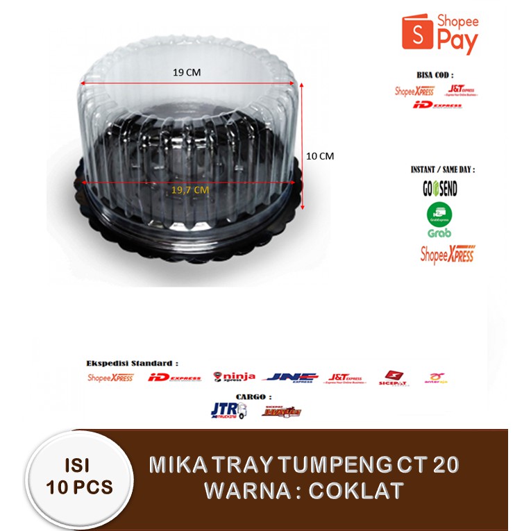 Jual Mika tumpeng mini MIKA MMP CT20 MIKA BULAT MINI Coklat isi 10 Pcs ...