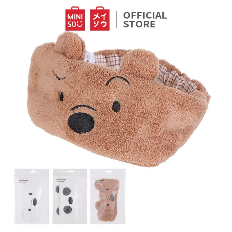 Jual Miniso Official We Bare Bears Bando Bandana Original Beruang Merch ...