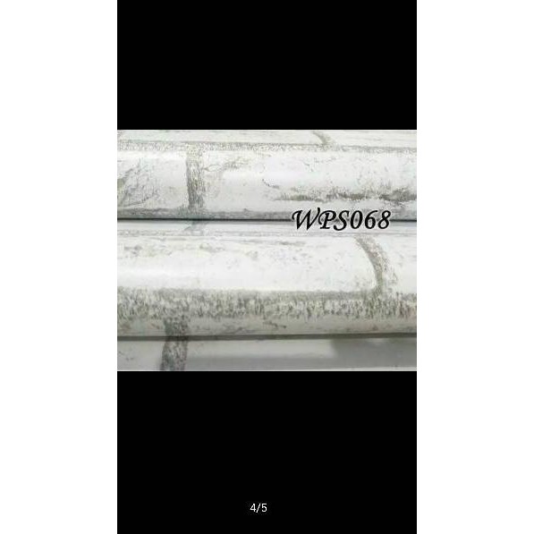 Jual Langsung Beliii.. Wallpaper Dinding Motif Bata Putih 10m x 45cm ...