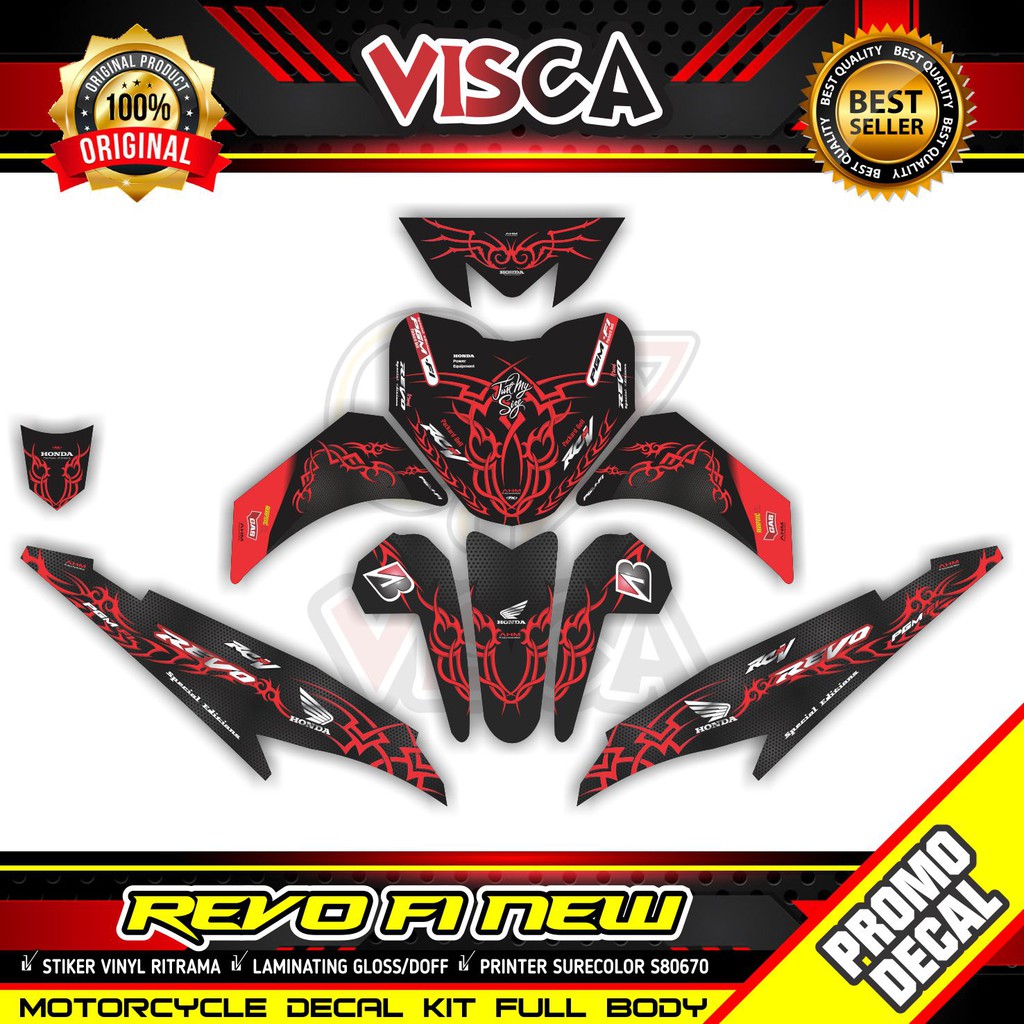 Jual Decal Revo Fit New Stiker Revo Fit Fi dekal Revo Fit Tribal ...
