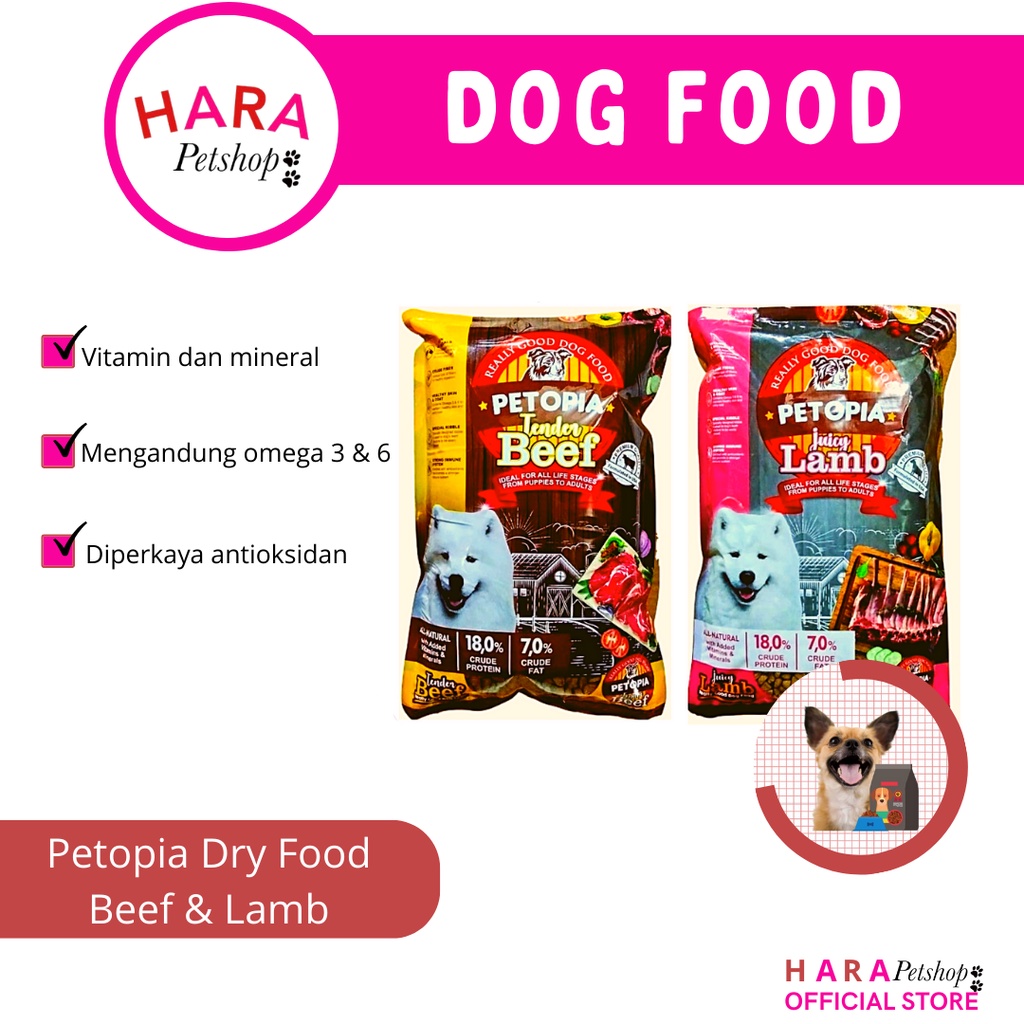 Jual Makanan Kering Anjing Petopia Dog Dry Food All life stage 1kg ...