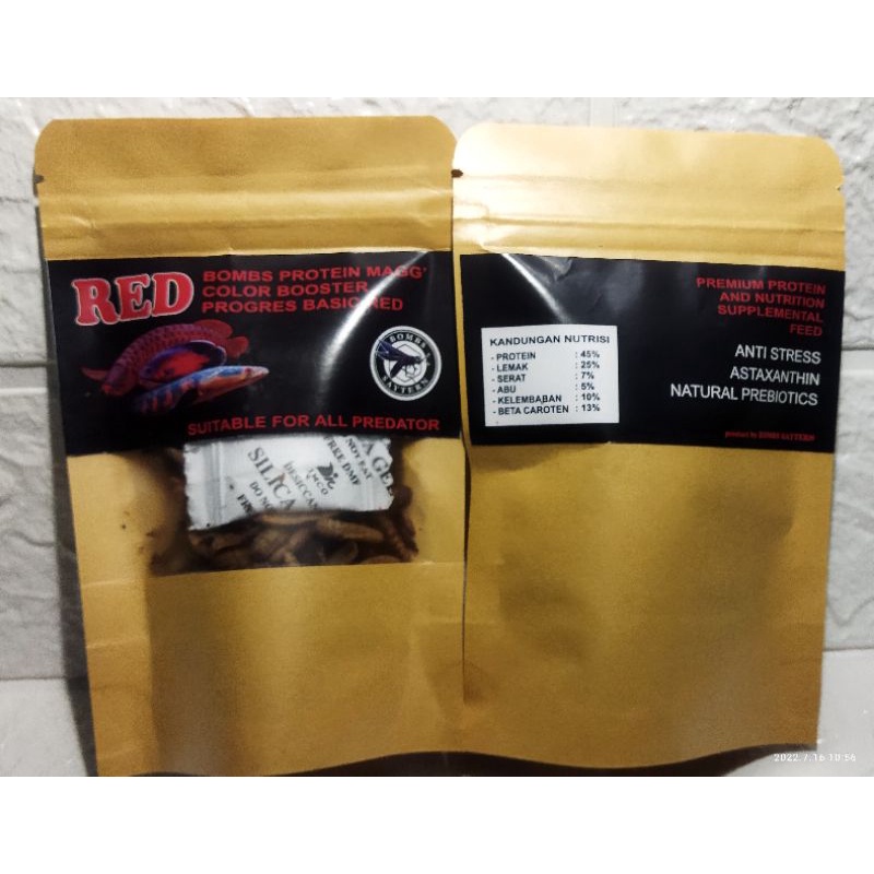 Jual maggot bsf kering carophyl bombs protein | Shopee Indonesia