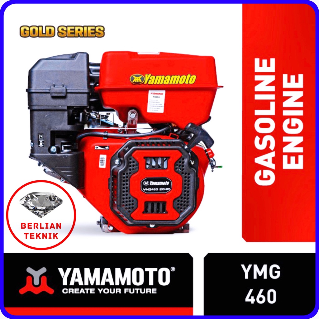 Jual Mesin Penggerak Bensin Engine Gasoline Yamamoto Gold YMG 460 / 20 HP | Shopee Indonesia