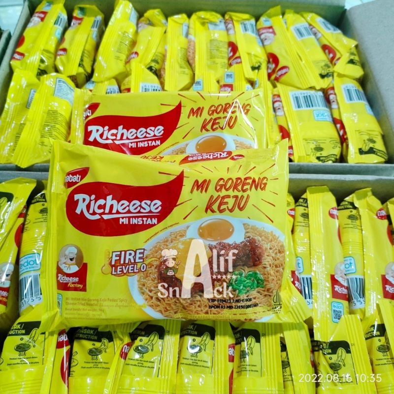 Jual Mie Richeese goreng, nabati mie, mie goreng keju, mi Richeese ...