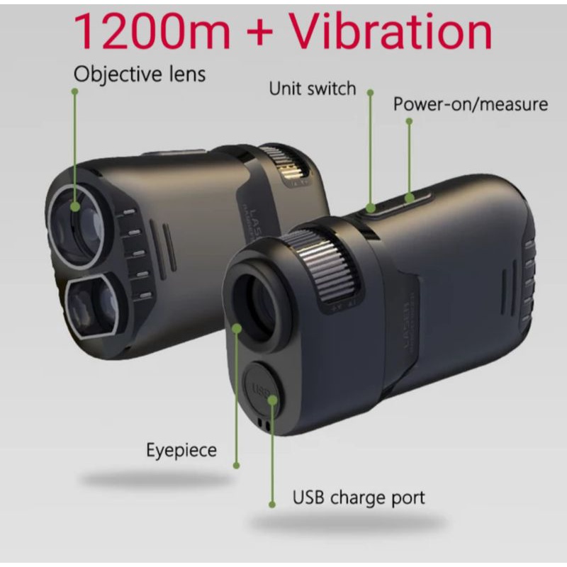 Jual Rangefinder 1200m 1000m Range Finder Teleskop Golf + Hunting Range ...