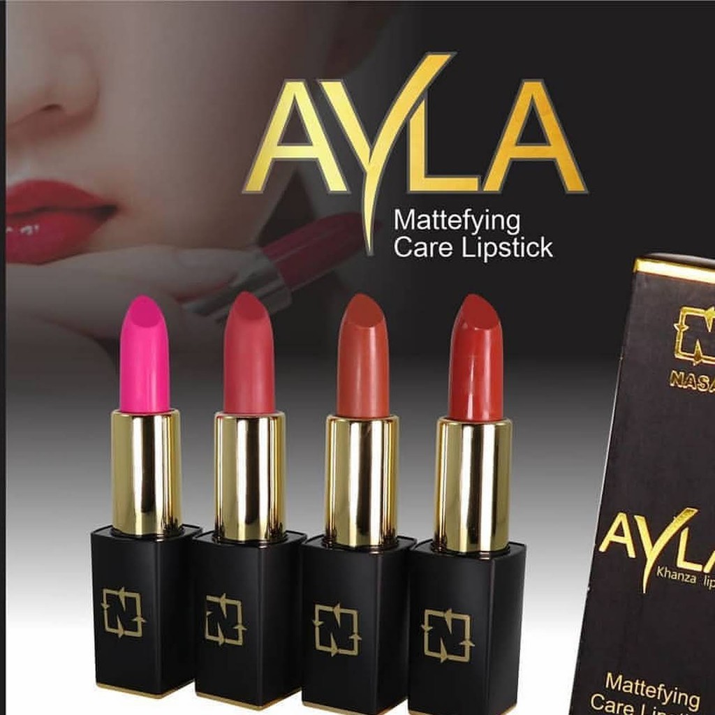 Jual Ayla Lipstik Mattefying Nasa Khanza Liptin Lip Tint Lip Tin ...