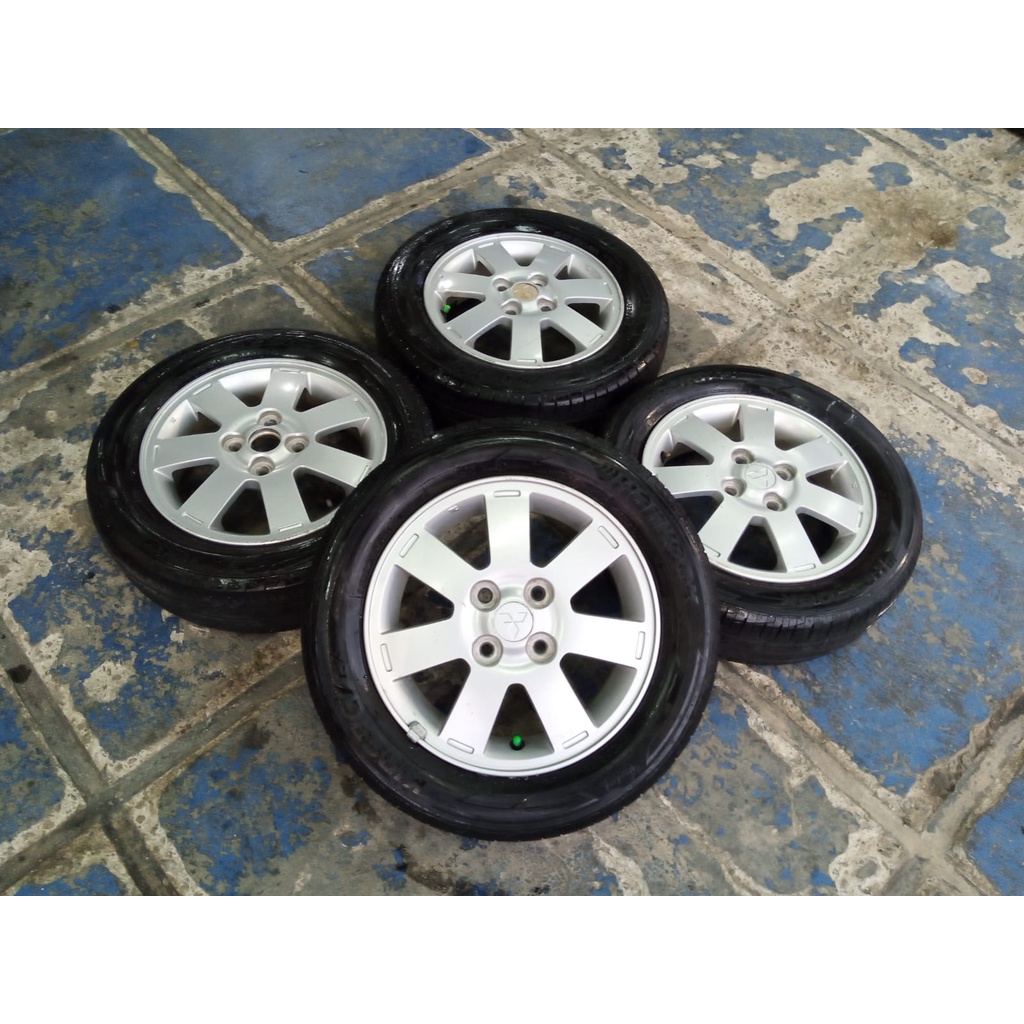 Jual velg dan ban mobil bekas oem mirage ring 14 pcd 4x100 | Shopee Indonesia