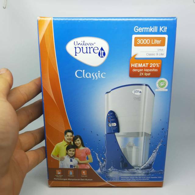 Jual Refill Pureit Germkill Kit 3000L Unilever Classic 9L Pure It Germ ...