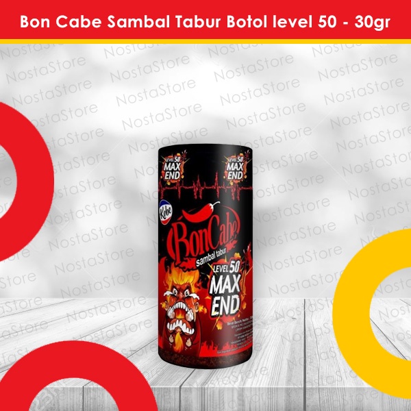 Jual Bon Cabe Sambal / Bubuk Tabur Botol level 50 Max End 30gr | Shopee ...